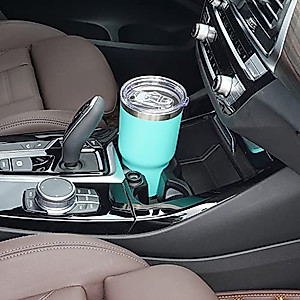 WETOWETO 30oz Tumbler, Stainless Steel Vacuum Insulated Water Coffee Tumbler Cup, Double Wall Powder Coated Spill-Proof Travel Mug Thermal Cup for Home Outdoor (Cyan, 1 Pack)