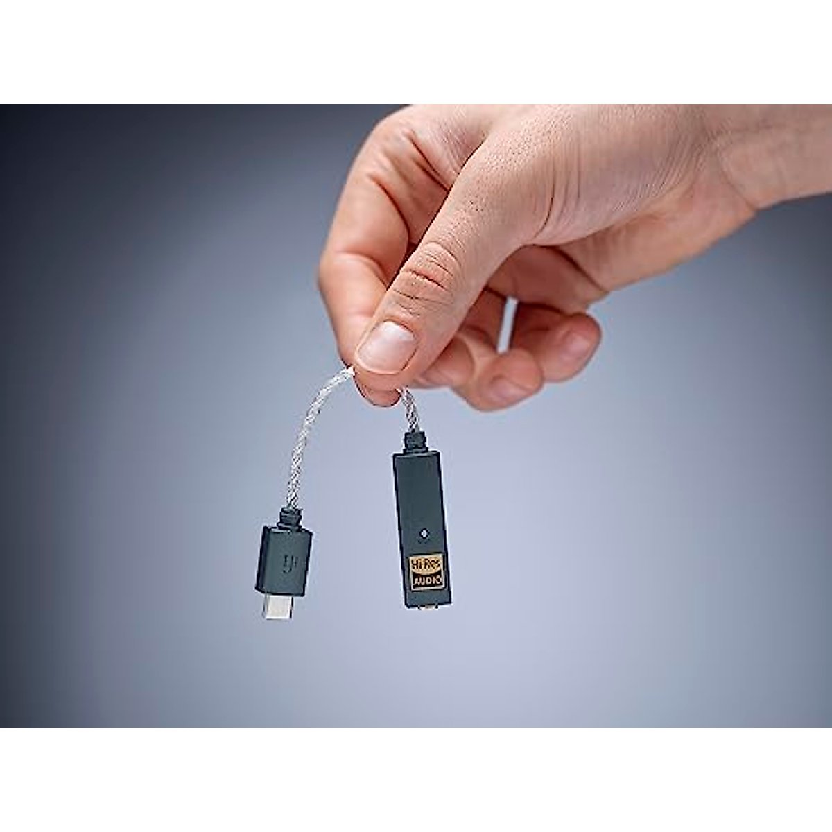 iFi GO link - DAC & Amplifier - USB-C to 3.5mm Adapter - Improve Headphone Sound from any Device - Gold-plated 3.5mm Headphone Socket – Flexible Cable - Supports Hi-Resolution 32-bit/384kHz/DSD256/MQA