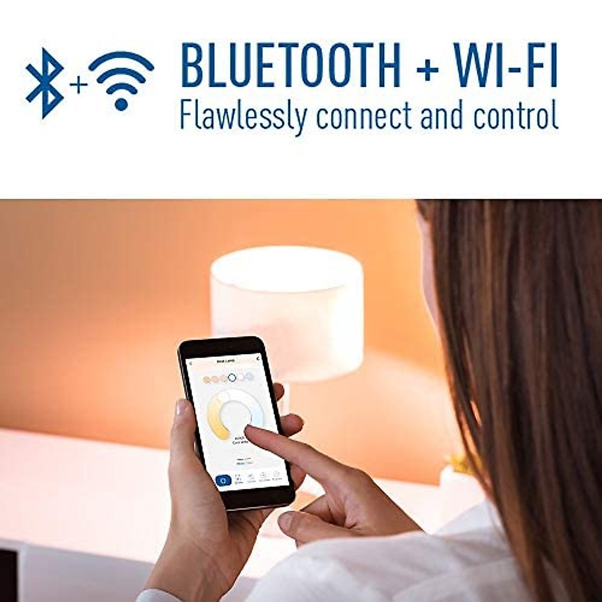 Cree Lighting Connected Max Smart Led Bulb A19 60W Tunable White + Color Changing, 2.4 Ghz, Compatible with Alexa and Google Home, No Hub Required, Bluetooth + WiFi, 3Pk (CMA19-60W-AL-9ACK-B3)