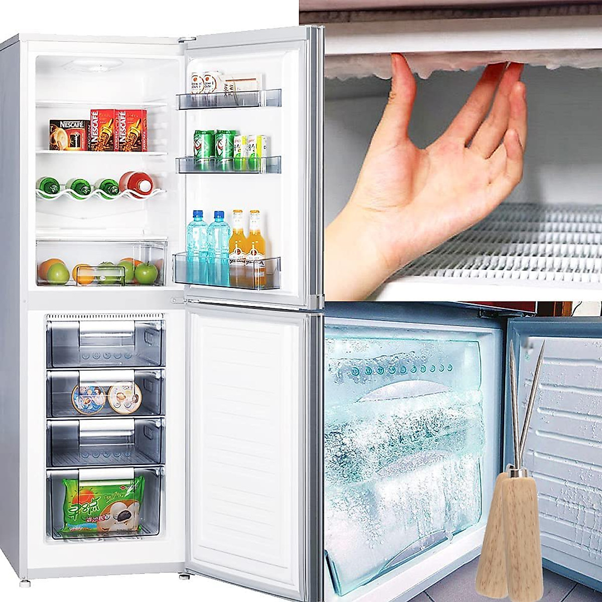 Ice Pick,1 Pcs Puer Puerh Tea Knife Needle Stainless Steel Ice Pick Tea Knife Needle Professional Tool for Restaurant Bar Home JfwuHap