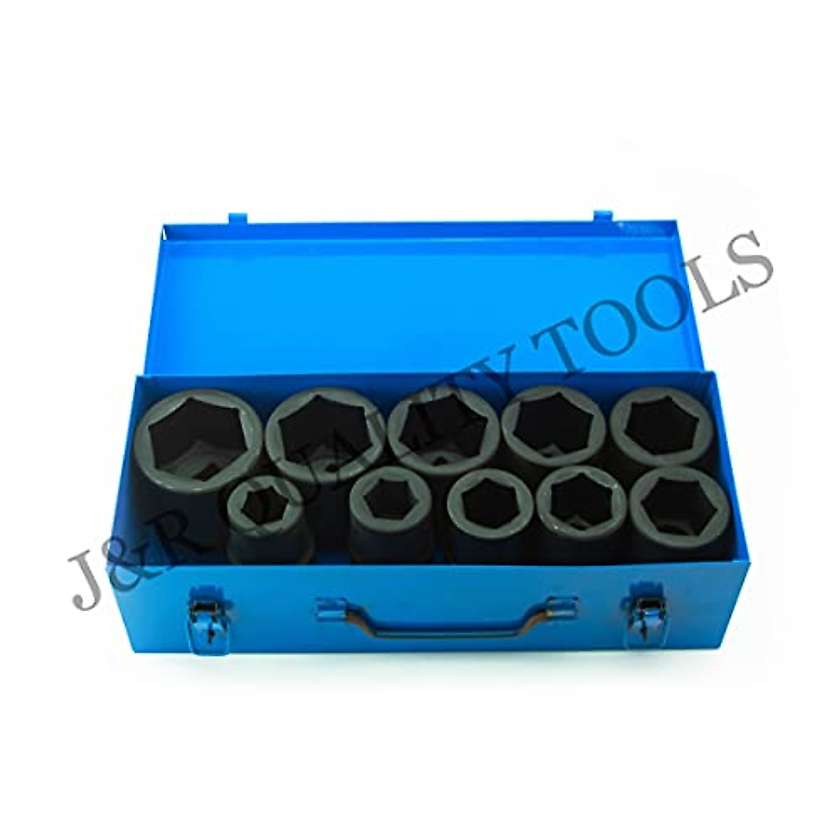 VCT 1" Drive Deep Impact Socket Set, SAE, CrV, 6-Point, 7/8" - 2", 10-Sockets