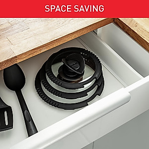 Tefal L9931012, 3 Glass Lids, Black