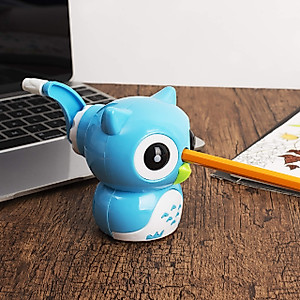 Mr. Pen- Pencil Sharpener, Owl Shaped Sharpener, Pencil Sharpener for Kids, Pencil Sharpener for Colored Pencils, Pencil Sharpener Manual, Cute Pencil Sharpener, Fun Pencil Sharpener, Gift for Kids
