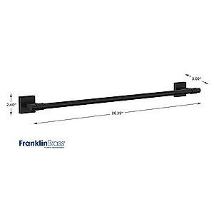 Franklin Brass Maxted 24 inch -towel Bar, Matte Black, -bathroom Accessories, MAX24-FB