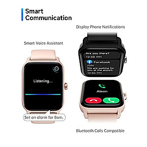 TOOBUR Smart Watch for Women Alexa Built-in, 1.8" IP68 Waterproof Fitness Tracker with Heart Rate/Blood Oxygen/Sleep Tracker/100+ Sport Modes/Answer & Make Calls, Fitness Watch Android iOS Compatible