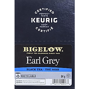 Bigelow Earl Grey Tea, 24-Count K-Cup Portion Pack for Keurig Brewers