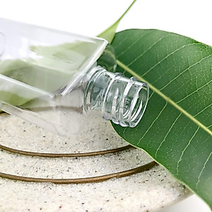 FOOCHY Clear Hand Sanitizer Travel Bottles Empty Plastic Refillable Flip-Top Bottles for Hand Sanitizer Shampoo Lotion,etc - No BPA/Parabens, 60ml/2oz (Set of 8)