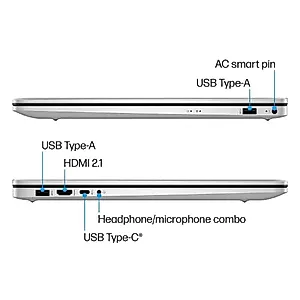 HP 17 Business Laptop, 17.3” HD+ Display, 11th Gen Intel Core i3-1125G4 Processor, 16GB RAM, 1TB SSD, Wi-Fi, HDMI, Webcam, Windows 11 Pro, Silver