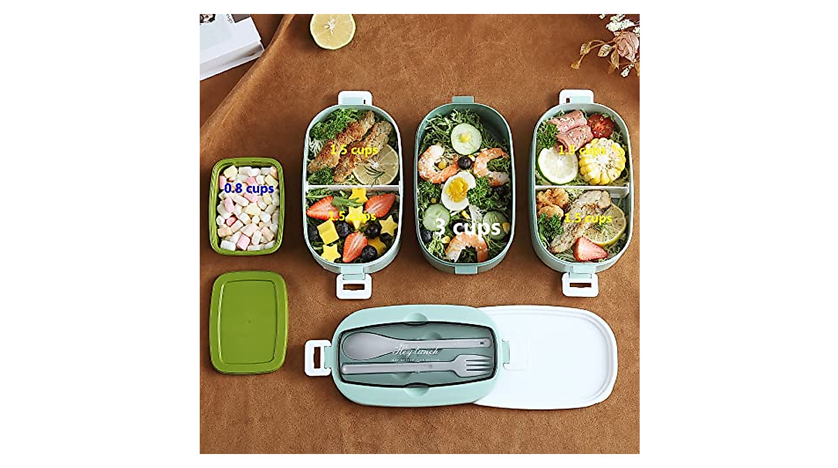 ZZQ Classic Stackable Bento Box - Stylish & Functional