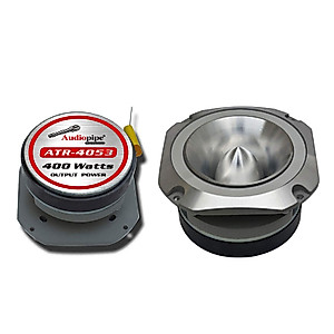 Audiopipe 2 ATR-4053 400W 4-8 Ohm Chrome Aluminum Stereo Car Audio Tweeters