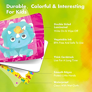 Hebayy Memory Matching Game, 72 PCS Dinosaurs Matching Cards for Toddlers 36 Pairs Memory Cards Educational Toys for Preschool 4 5 6 Years Old