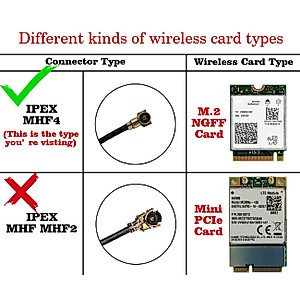IPEX MHF4 Antenna 2.4GHz 5GHz 3dBi Internal Laptop WiFi Antennas for M.2 NGFF 7265 8265 9260 9560 AX200 Card