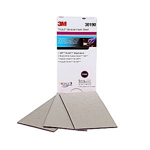 Trizact 3M Hookit Foam Sheet, 30190, 2 3/4 in x 5 1/2 in (70 mm x 140 mm), 3000 grade, 5 sheets per pack