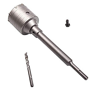 CertBuy 2 1/2 Inch Concrete Hole Saw with SDS Plus Shank, 65mm Wall Hole Saw Drill Bit for Brick Concrete Cement Stone