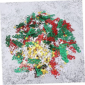 NOLITOY New Year Confetti Christmas Table Decor Star Table Scatters Snowflake Glitter Confetti Christmas Tree Decoration Ornaments Elk Decor Metal Trim Christmas Confettis Mix Star Catalog