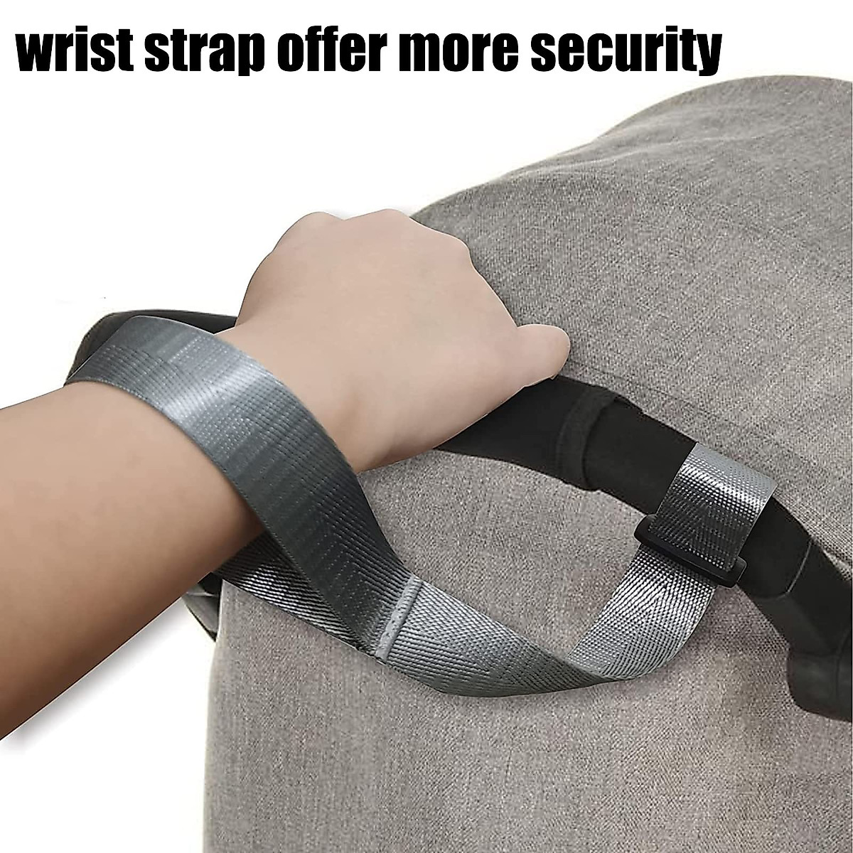 Stroller Hooks, Stroller Accessories Organizer Clip for Diaper Bags, 360-Degree Rotating Mommy Hook Holder for Stroller Bag, Shopping Cart, Grocery Bag with Stroller Wrist Strap Handle, Pack of 6