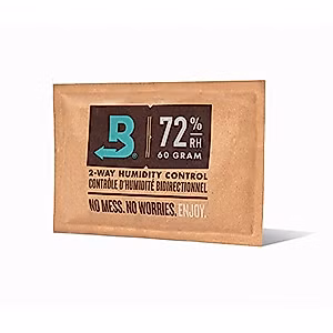Boveda 72% Two-Way Humidity Control Packs For Storing Up to 25 items – Single – For Wood Containers – Moisture Absorber – Humidifier Pack – Individually Wrapped Hydration Packet