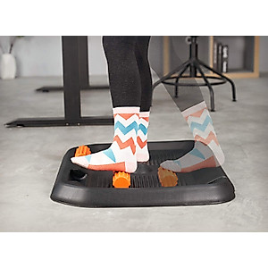 FEZIBO 75 Inch L Shaped Standing Desk with Standing Desk Anti Fatigue Mat