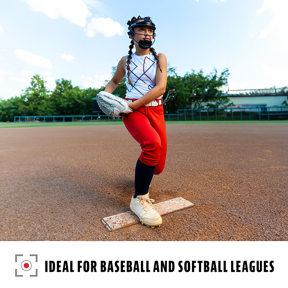 Franklin Sports Pitcher's Mound Rubber - Softball + Baseball Pitching Rubber for Mound - Portable Mound - Indoor + Outdoor Pitchers Plate - 18"