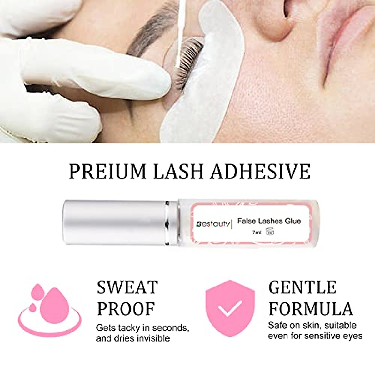 Bestauty Eyelash Lifting Set, Lash Lifting Kit Eyelash Curling Makeup Tools DIY Eyelash Extension Kit Lash Lift Kit Semi-Permanent Curling Suitable for Salon Home Use