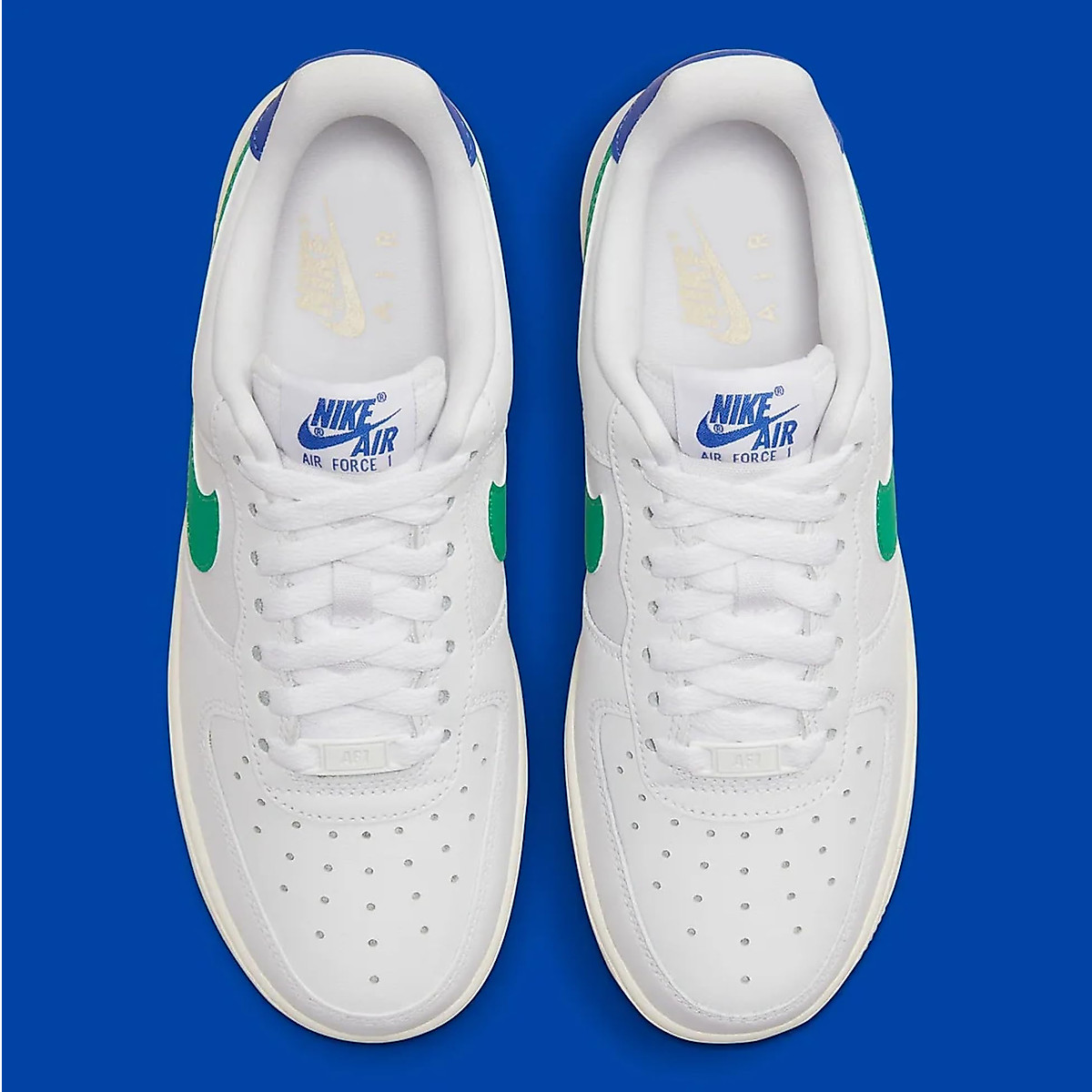 Nike Air Force 1 Low Womens White Game Royal Stadium Green Size 7