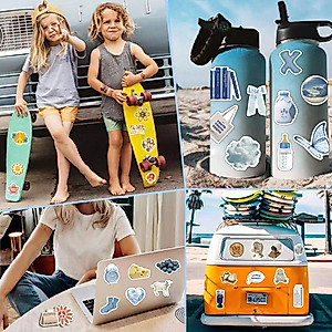 640PCS Aesthetic Stickers,VSCO Stickers Aesthetic for Water Bottles,Vinyl Waterproof Laptop Stickers,Skateboard Computer Phone Decals for Girls Teens