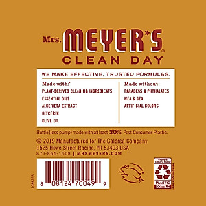 Mrs. Meyer's Apple Cider Kitchen Set, Includes, 1 Hand Soap, 1 Dish Soap, and 1 Multi Surface Cleaner 3 ct.