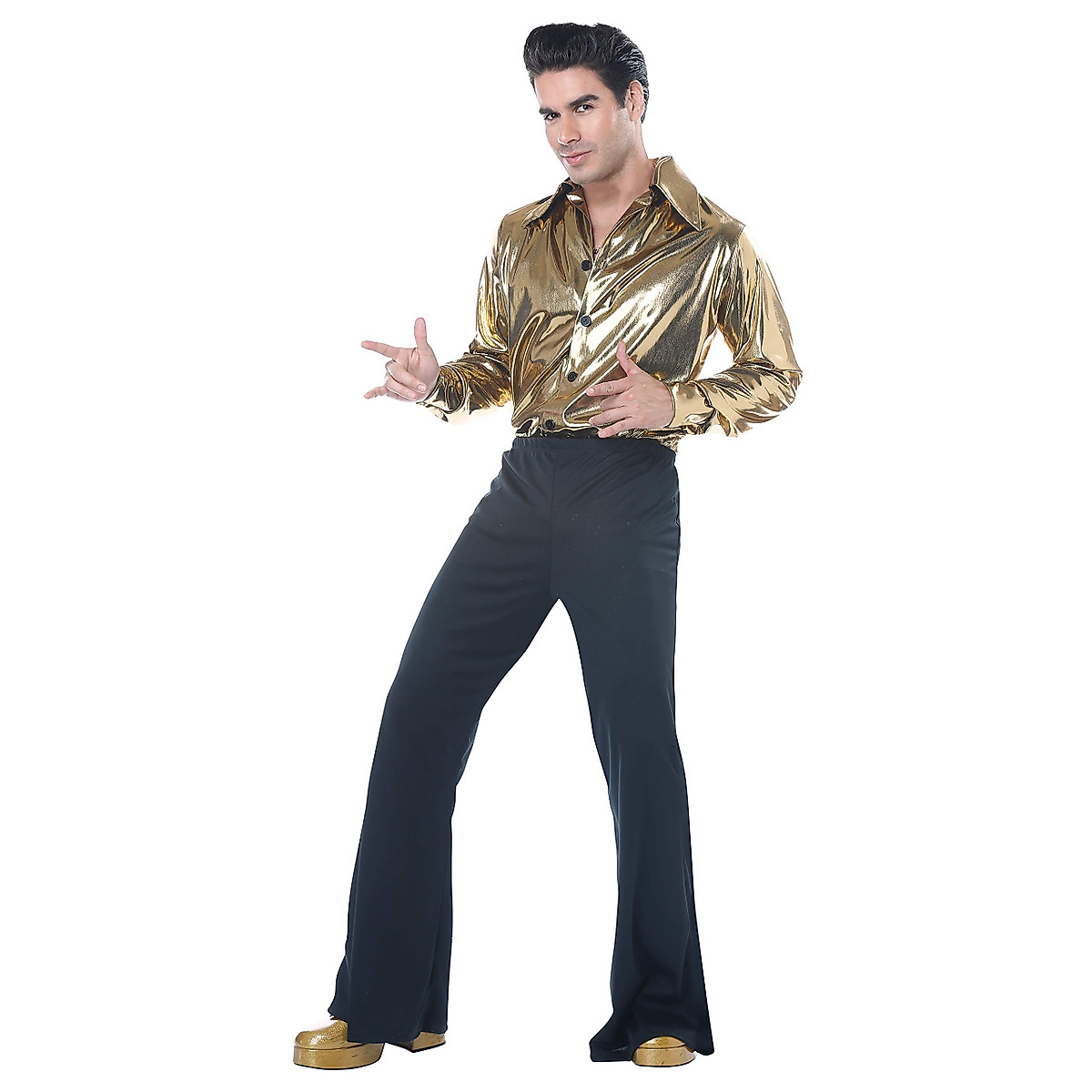 California Costumes MENS Disco King Adult Sized, Gold, Large US