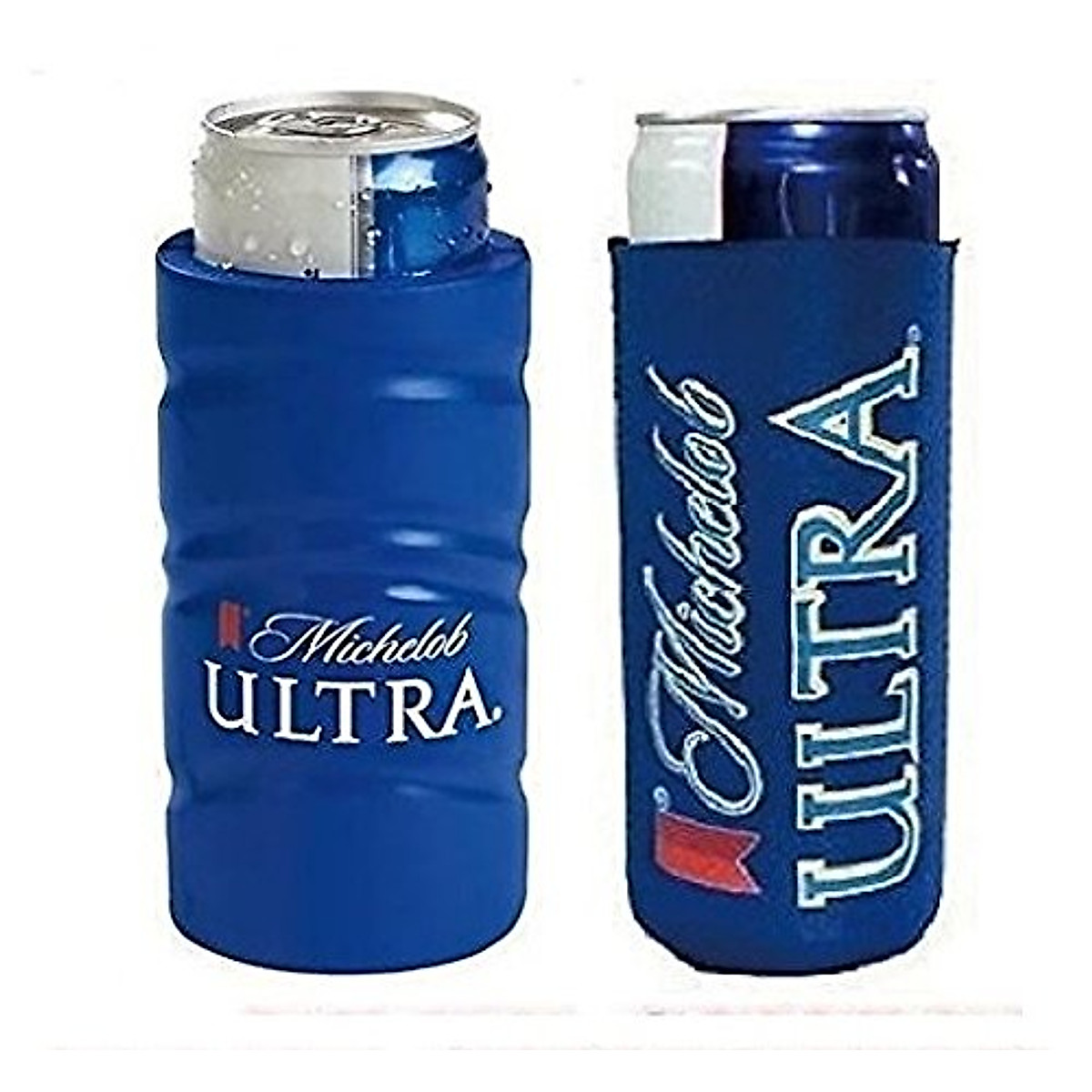 Michelob Ultra Slim Line Can 1 Thick Foam Cooler & 1 Neoprene Coolie Can Huggie Set