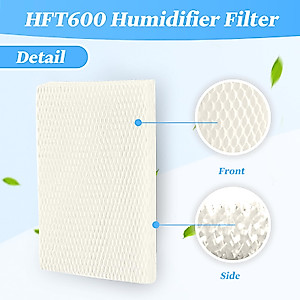 getalong HFT600 Humidifier Filter T Compatible for Honeywell HEV620 & HEV615 Series,Part HFT600T HFT600PDQ,6 Pack