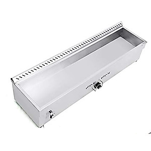 TECHTONGDA Propane Gas Food Soup Warmer Stove Bain Marie Commercial Canteen Buffet Steam Heater 12''x8.7''x6'' Pan 5 Pan