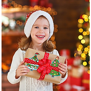 Funnlot Christmas Crafts for Kids 30PCS Make a Christmas Tree Stickers Christmas Activities for Kids Christmas Kids Christmas Crafts Toddler Christmas Tree Sticker for Kids Christmas Games