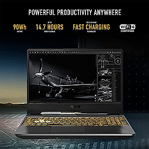 ASUS 2022 TUF Gaming F15 15.6" FHD 144Hz Laptop Computer, Intel Core i5-10300H, 32GB RAM, 1TB HDD+1TB PCIe SSD, Backlit Keyboard, GeForce GTX 1650 Graphics, Windows 11, Black, Free 32GB USB Card