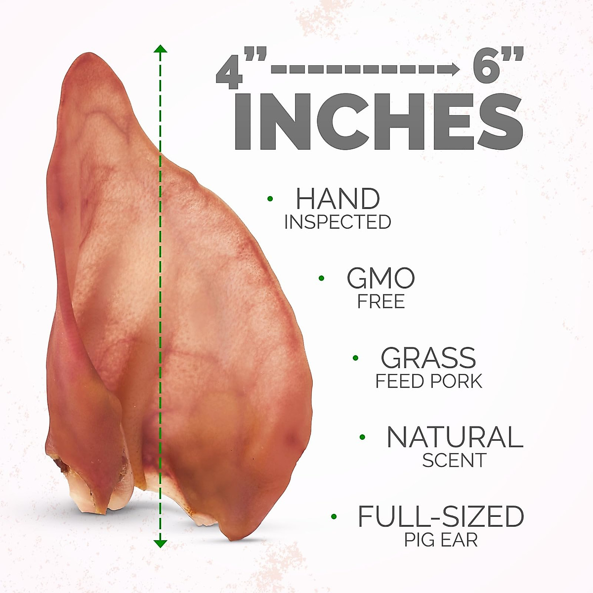 100% Natural Pig Ears for Dogs - A Pack of Dog Treat Bulk Pig Ear Dog Treats, Great for Teeth and Gums! Perfect for Tasty Pet Snacks and Keeping Your Furry Friend Happy and Healthy - 100 count