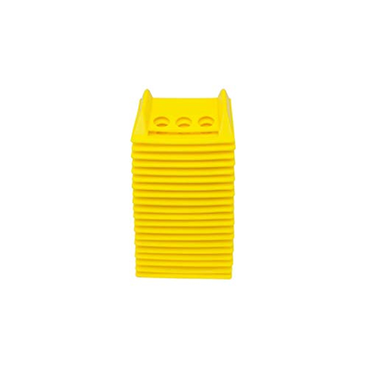 Mytee Products 20 Pack Yellow 4" Flatbed Edge Protectors with Carrying Case - 4" Winch Ratchet Straps Plastic Corner Protectors for Flatbed Cargo Load