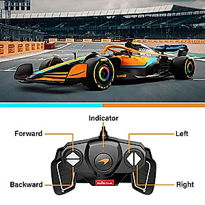 Voltz Toys Authentic 1:18 Scale Licensed McLaren F1 MCL36 Remote Control Car Model - Super Racing Collection for Kids and Adults - 2.4GHz RC Car for Gift