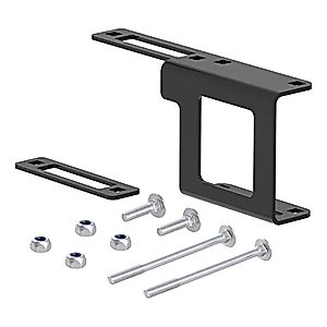 CURT 58002 Easy-Mount Vehicle Trailer Wiring Connector Mounting Bracket for 1-1/4-Inch Receiver, 4 or 5-Way Flat