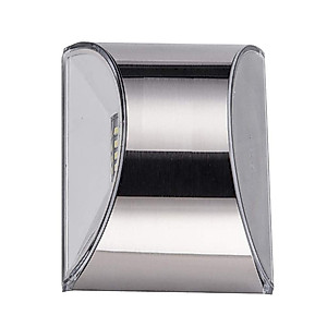 SOLUSTRE LED Outdoor Flood Lights Solar Pathway Light Solar Motion Sensor Light Solar Powered Flood Lights Solar Motion Detector Lights Solar Wall Light Stainless Steel Stair Light