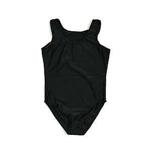 Destira Gymnastics Leotard for Girls, Crystal Ribcage Black Skeleton Halloween Costume, Child Medium (8)