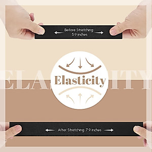 Dreamlover Elastic Band for Wig, Wig Band for Laying Edges, Lace Melting Band, Black Elastic Band for Sewing, 1 Inch x 6 Yard