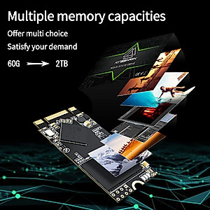 Kingshark Gamer SSD M.2 2242 1TB Internal Ngff SSD 42MM SATA III 6Gb/s (1tb, M.2 2242)