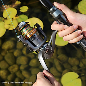 RUNCL Braided Fishing Line, 8 Strand Abrasion Resistant Fishing Line Braid, Super Durable, Smooth Casting, Zero Stretch, Smaller Diameter, Hi Vis, 328-1093 yards, 12-100LB(18LB,328yds)