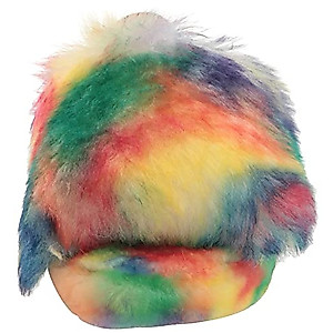 UGG All Gender Adult Fluff Yeah Pride Slipper, Rainbow, Women's Size 5 / Men's Size 3