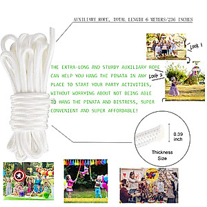 ZCFIFDGB 32-inch pinata sticks,pinata sticks that won't break,the quality is veryvery hard.kids can enjoy playing at the pinata party without worrying about it getting damaged.Pinata sticks kids love