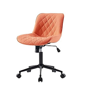 YOUNUOKE Office Chair Desk Chair with Wheels, Gaming Chair Computer Chair Vanity Chair, Ergonomic Office Chair Swivel Desk Chairs with Thickened Cushion, Watermelon Red