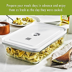 ZWILLING Fresh & Save Large Vacuum Sealer Container, Casserole Dish with Lid, Brownie Pan, Lasagna Pan, Pizza Pan, 11.5 x 7.9 x 3.2-inch