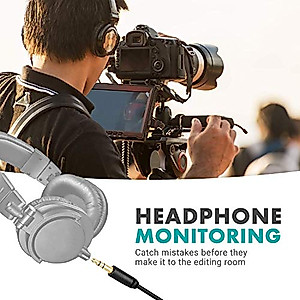 Movo MC6 Dual 3.5mm Male Stereo TRS to TRS Cable - Camera Patch Connects Mics, Audio Mixers to Camera, Recorders (Dual Male 20-Foot Extended TRS Cable) - 3.5mm Audio Cable for Filmmakers and Musicians