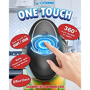 One Touch Electric Can Opener Fits Almost All Can Sizes for Seniors with Arthritis, Hand Held Battery Operated Can Opener with Smooth Edge, Food Safe Kitchen Gadgets Automatic Can Opener for Kitchen