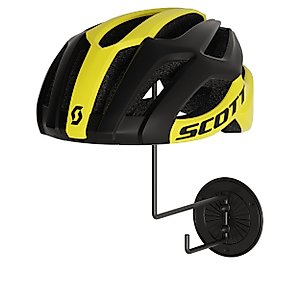 Wallniture Giro Helmet Holder Wall Mount, Bike Helmet Rack, Hooks for Hanging Motorcycle Accessories Metal, Black