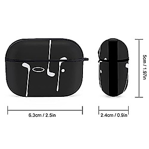Golf Lover Airpods Case Cover for Apple AirPods Pro Cute Airpod Case for Boys Girls PC Hard Silicone Protective Skin Airpods Accessories with Keychain